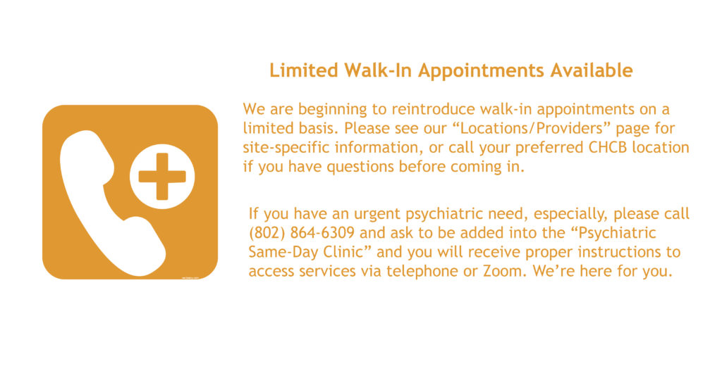 Limited Walk-Ins Web Slide-01 - Community Health Centers