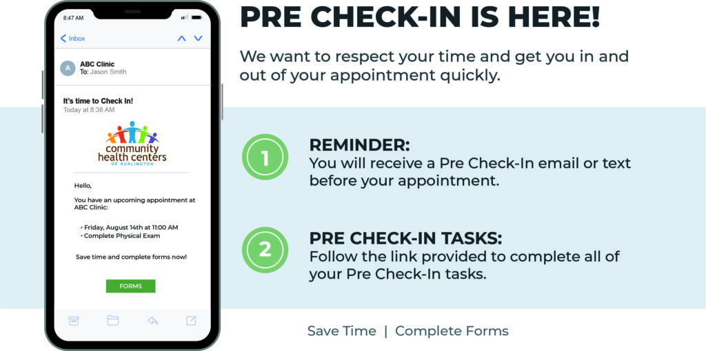 New Pre Check-In Feature - Community Health Centers